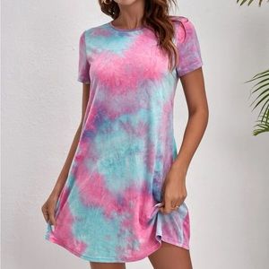 SHEIN VACAY | Dresses | Tie Dyed Mini Dress | Poshmark